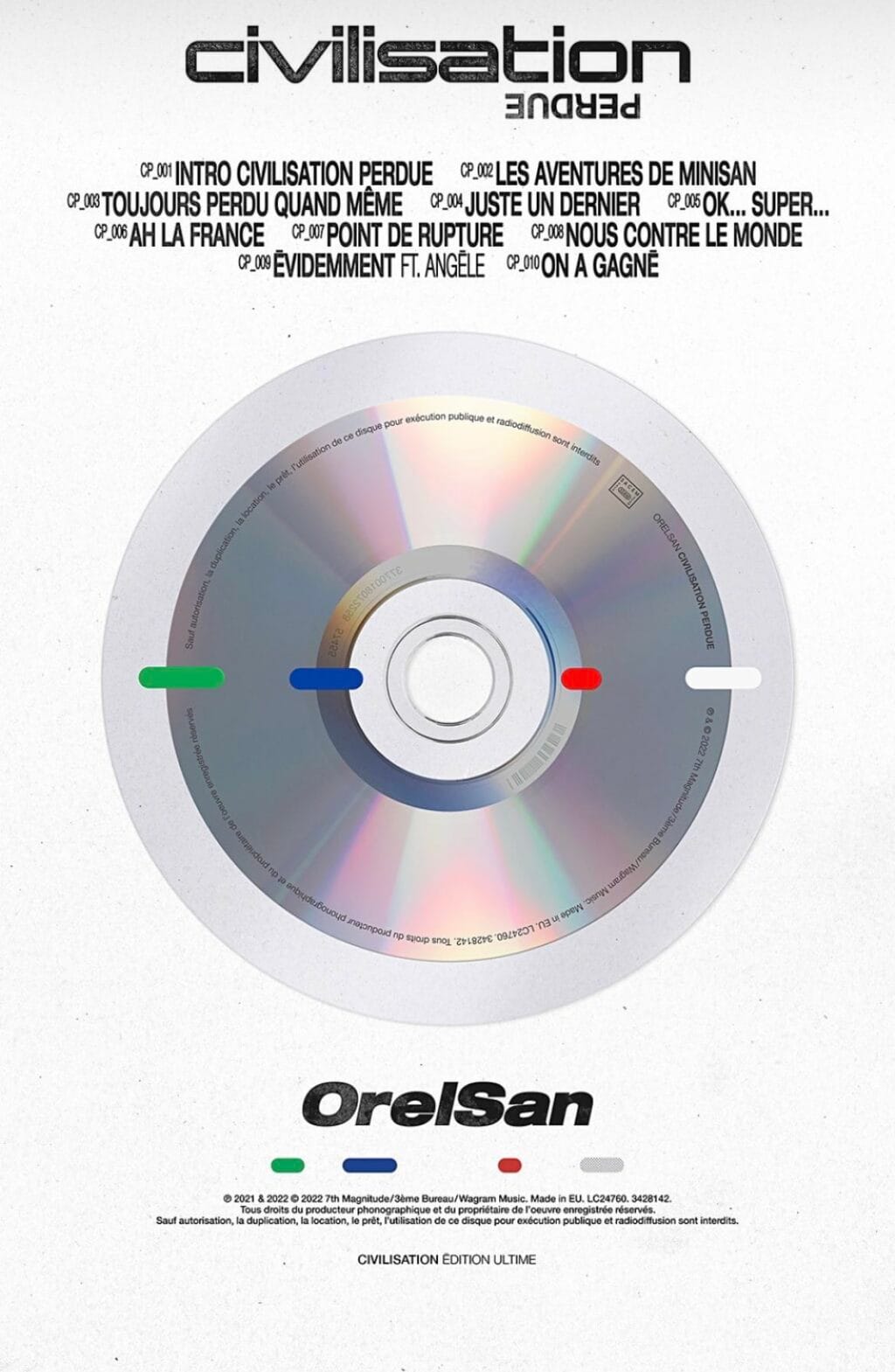 Commandez le vinyle Civilisation Edition Ultime - Orelsan7th